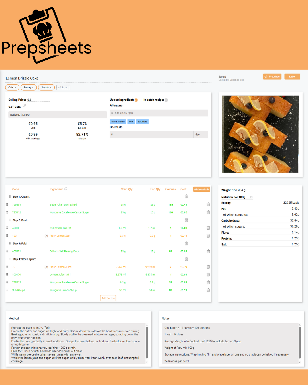 Prepsheets | Streamline Recipe Management & Boost Kitchen Efficiency